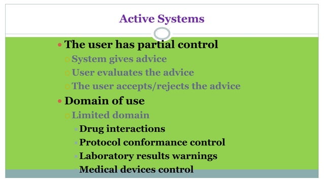 Clinical decision support systems | PPTX