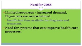 Clinical decision support systems | PPTX
