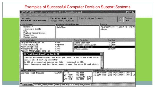 Clinical decision support systems