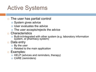 Clinical decision support systems | PPTX