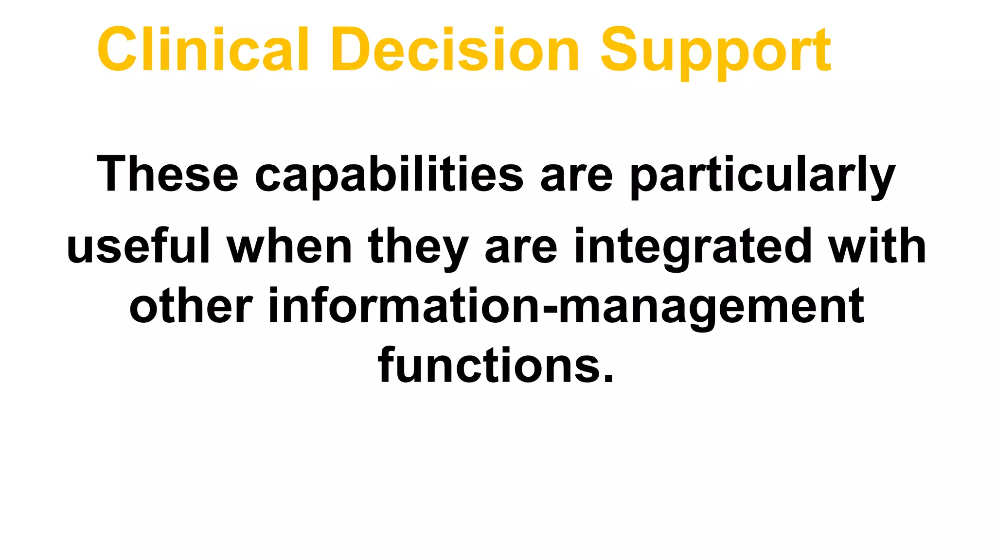 Clinical decision support systems (CDSS) | PDF