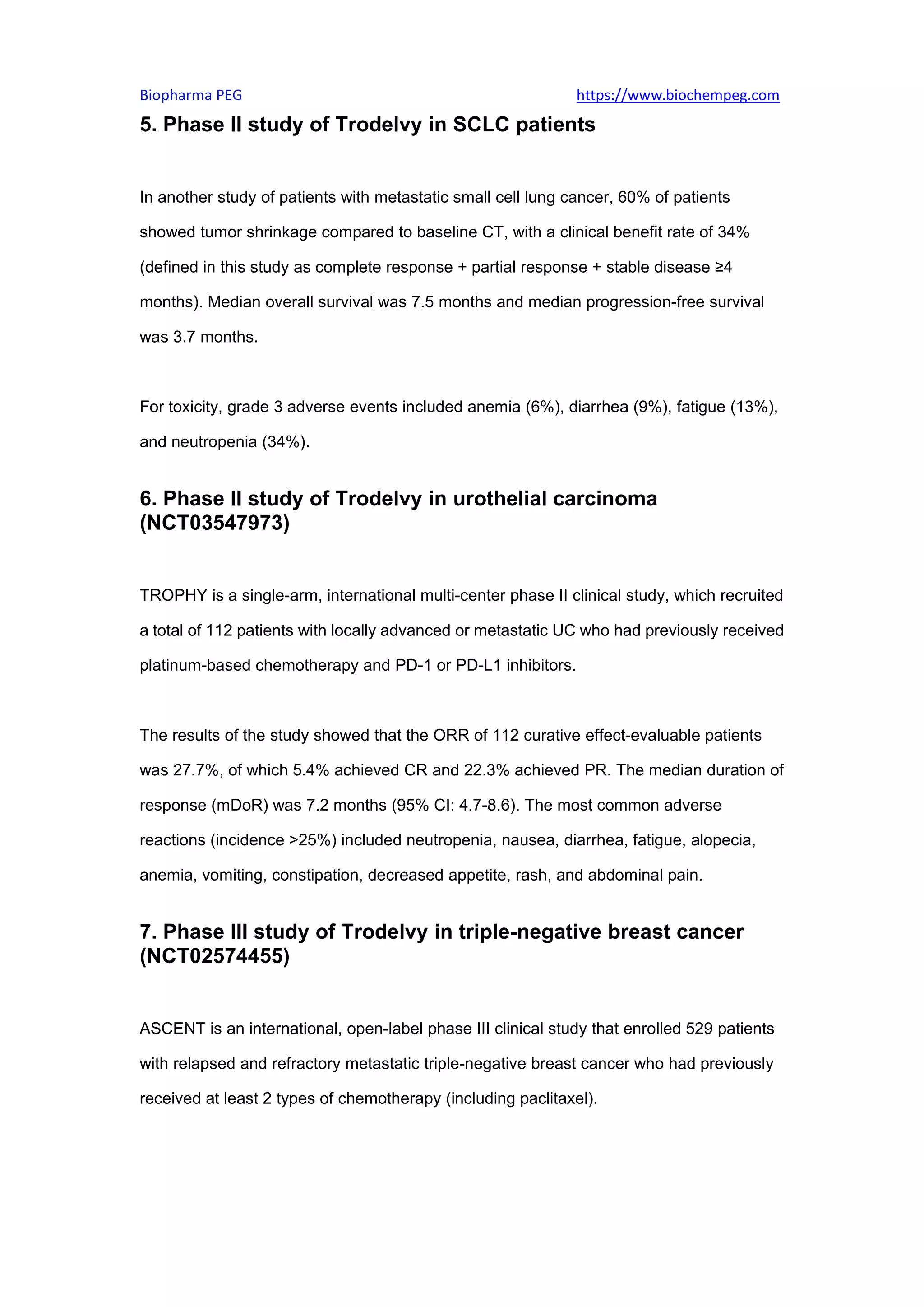 Clinical Development of ADC Drugs Targeting TROP-2.pdf | Cancer | Diseases and Conditions