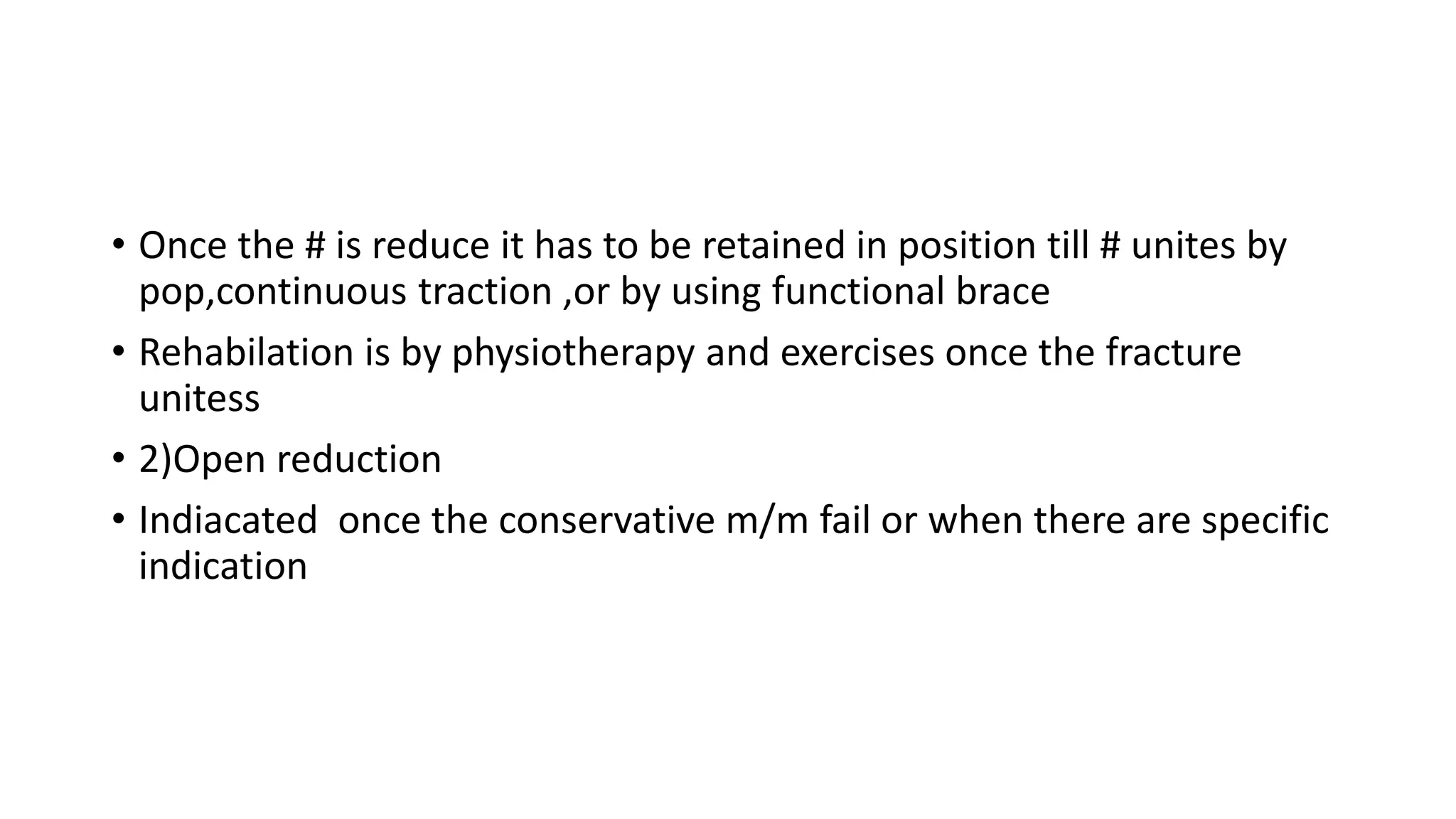 CLINICAL DIAGNOSIS OF FRACTURE AND GENERAL PRINCIPLE OF MANAGEMENT OF ...