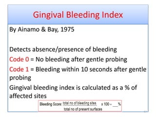 Clinical diagnosis of periodontal diseases | PPTX