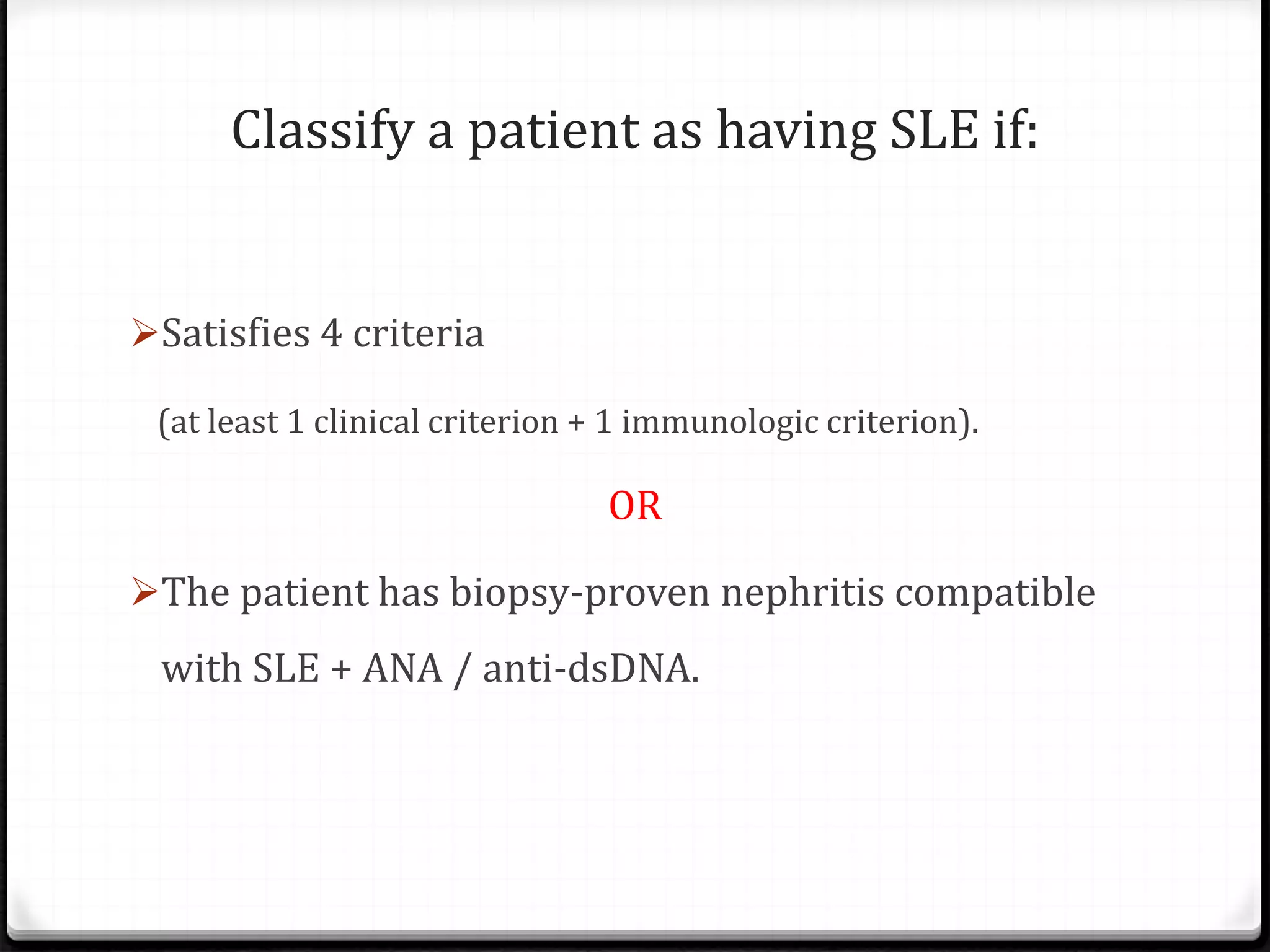Clinical diagnosis of systemic lupus erythematosus | PDF