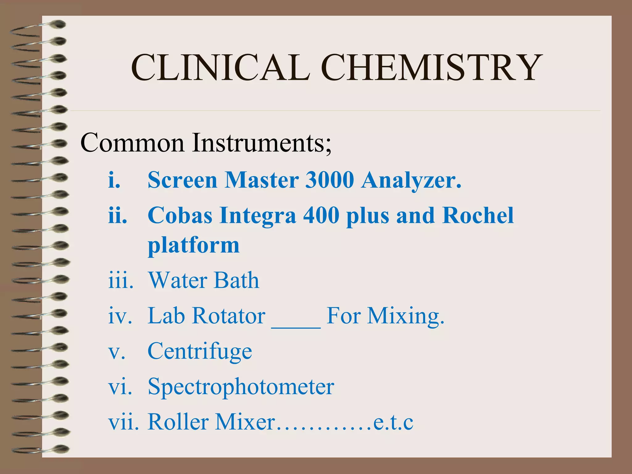 CLINICAL DIAGNOSTIC TESTS | PDF