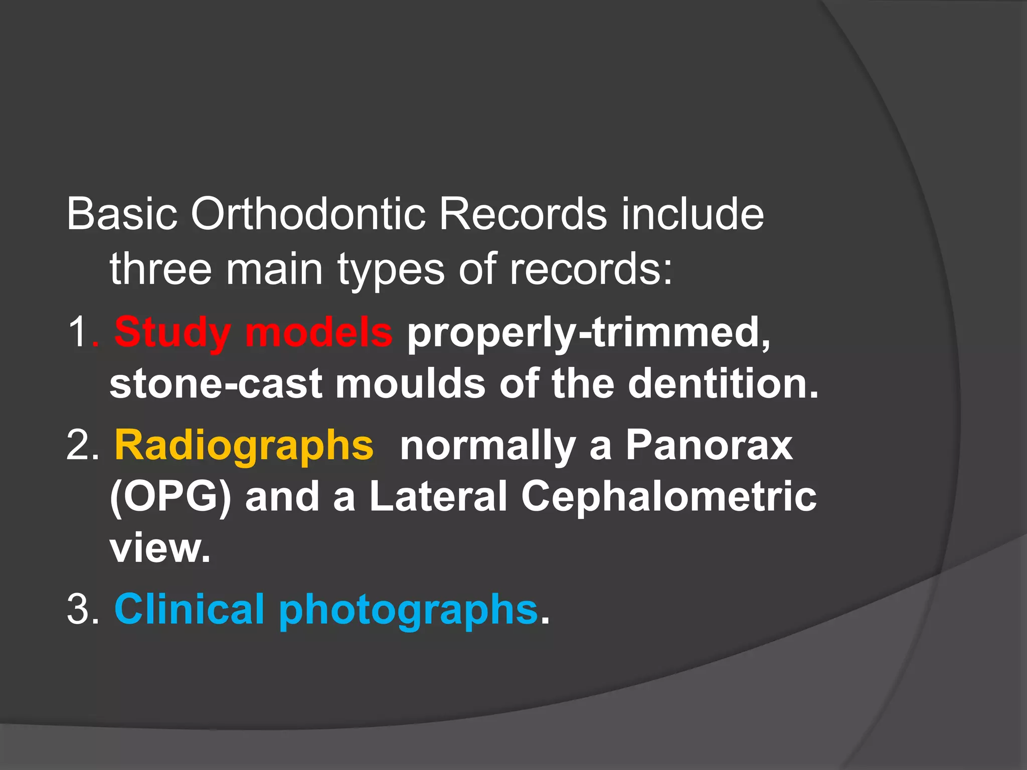 Clinical digital photography in orthodontics | PPTX
