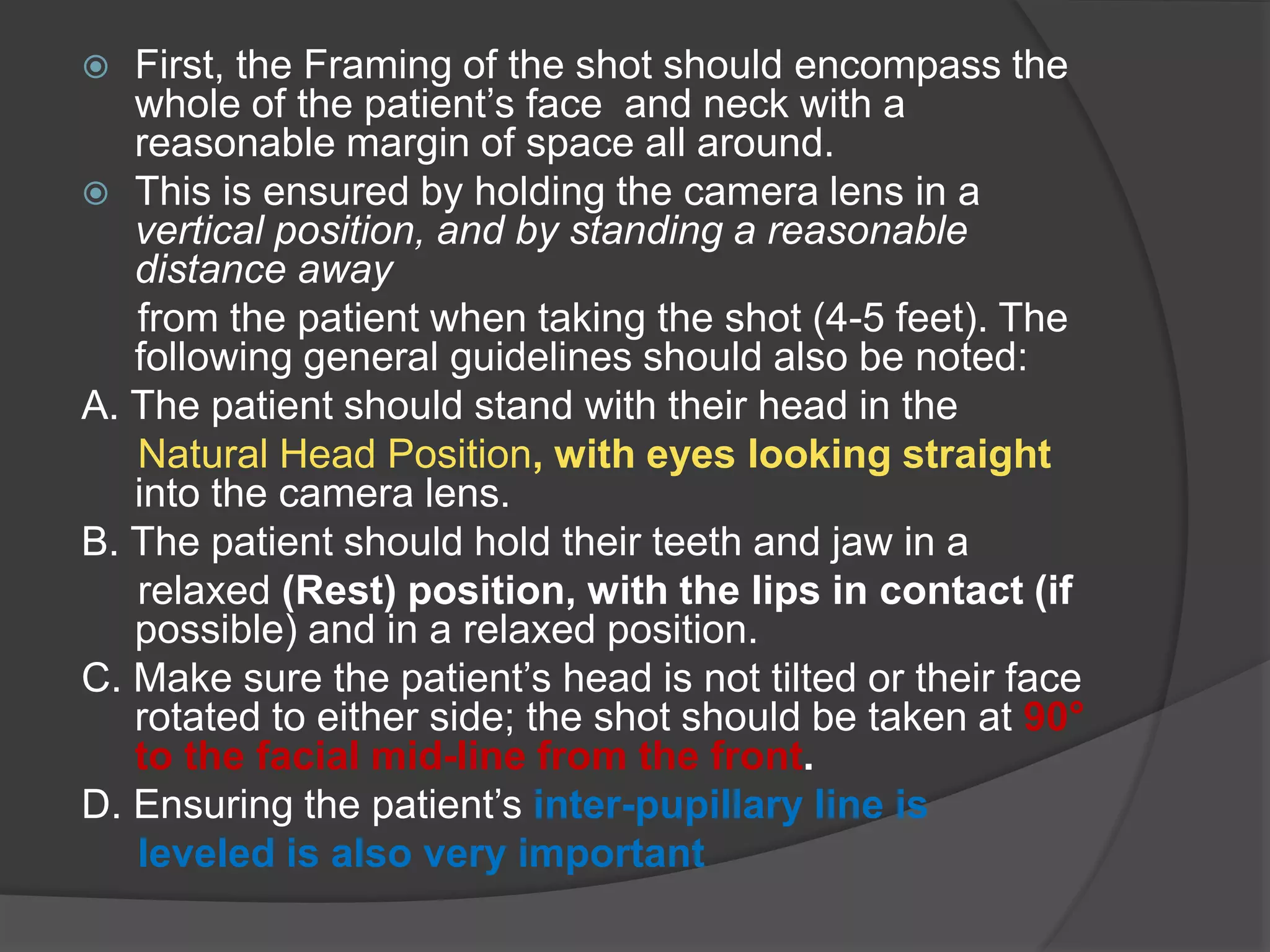 Clinical digital photography in orthodontics | PPTX