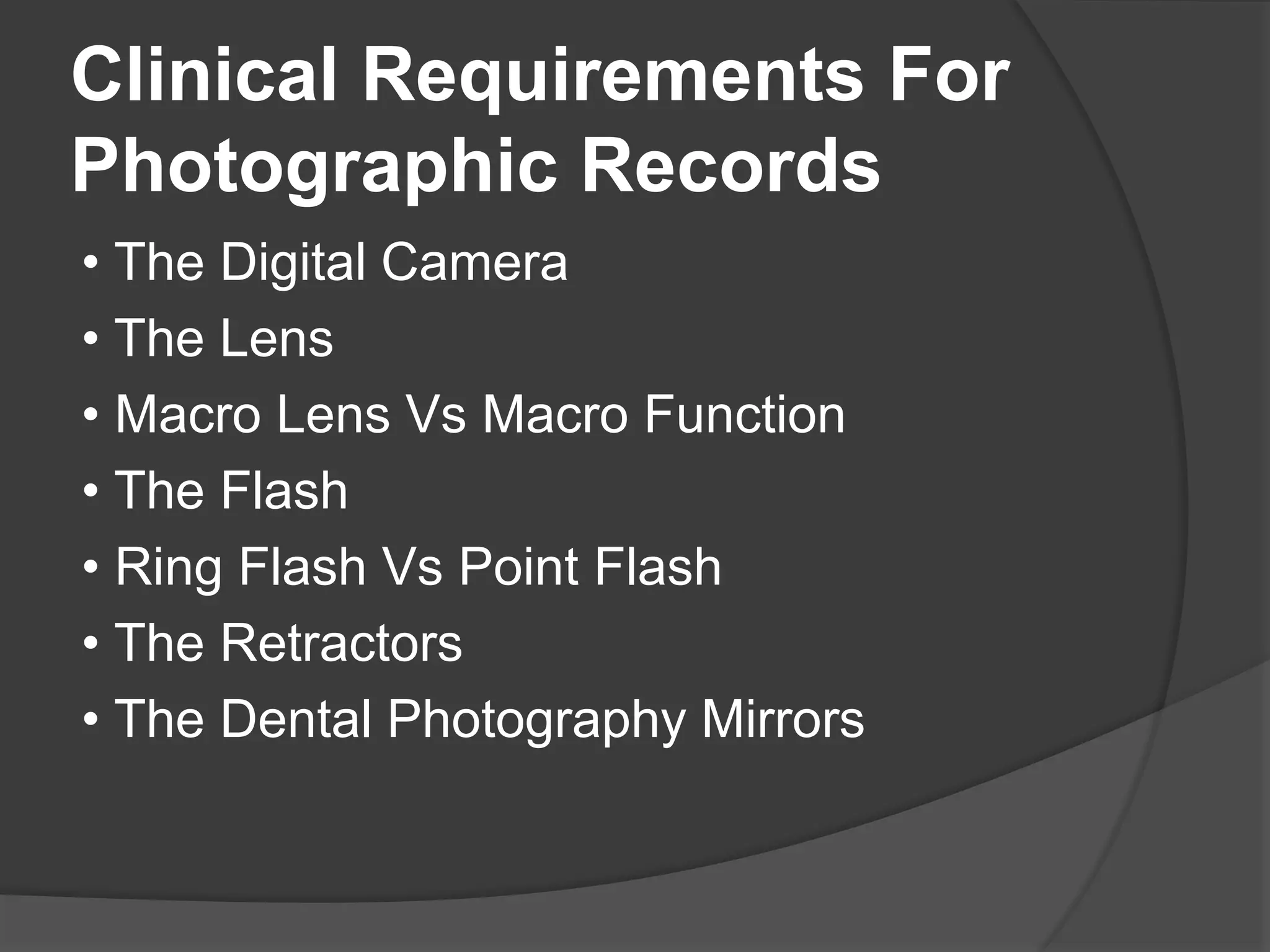 Clinical digital photography in orthodontics | PPTX