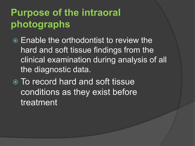 Clinical digital photography in orthodontics | PPTX