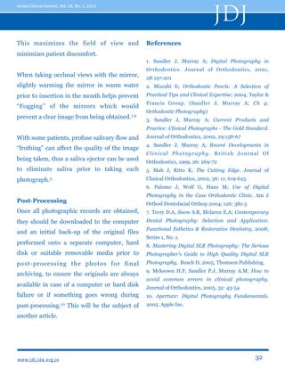 Clinical Digital Photography in Orthodontics Shadi Samawi - JDJ; Vol18 ...