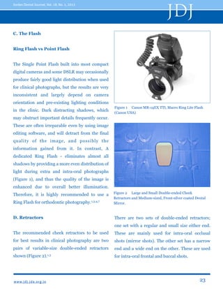 Clinical Digital Photography in Orthodontics Shadi Samawi - JDJ; Vol18 ...