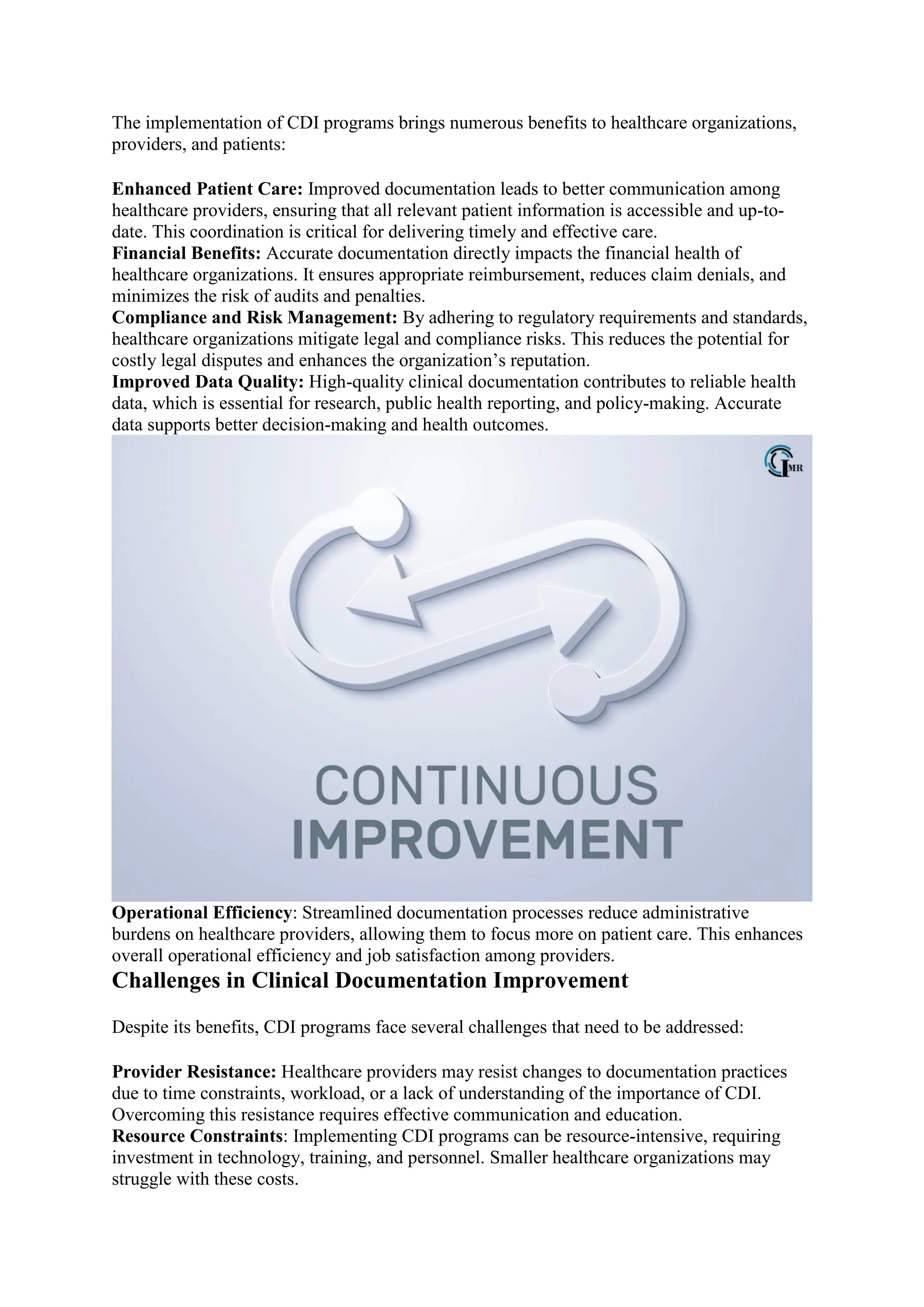 Clinical Documentation Improvement: Importance, Methodology Benefits ...