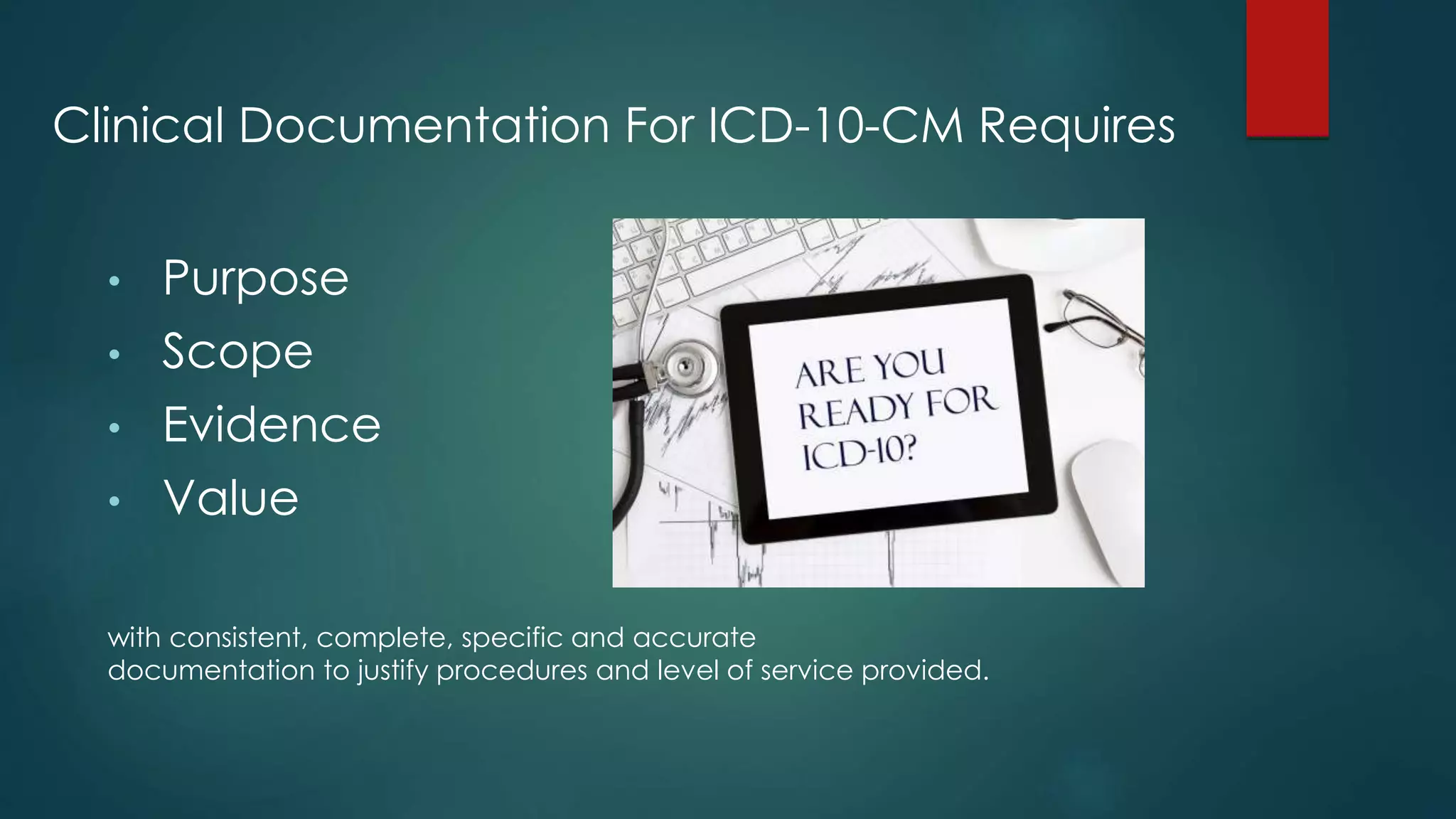 Clinical Documentation Guidelines for ICD-10-CM | PPSX