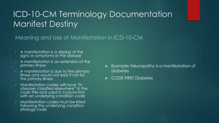 Clinical Documentation Guidelines for ICD-10-CM | PPSX