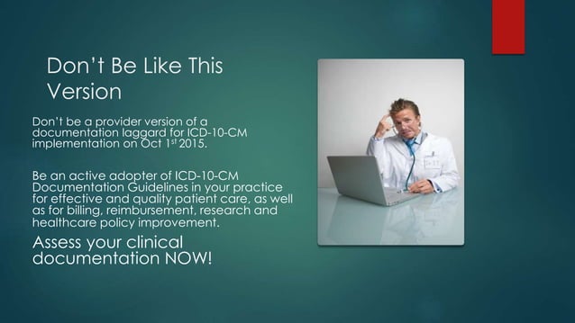 Clinical Documentation Guidelines for ICD-10-CM | PPSX | Medical Tests ...