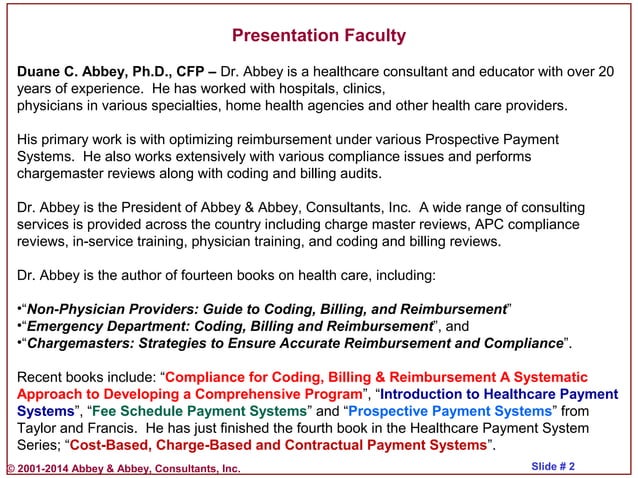 Clinical Documentation Improvement for Physician E/M Coding | PPT