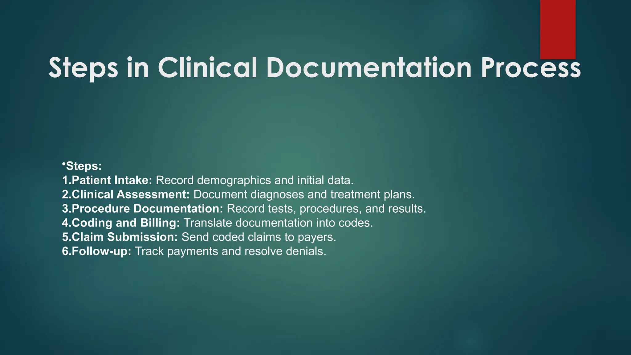 Clinical Documentation In Revenue Cycle Management Process.pptx