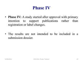 Clinical drug development | PPTX