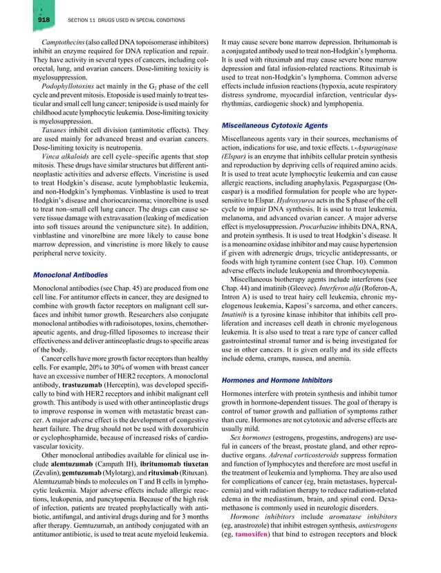 Clinical drug therapy nursing capitulo onco | PDF