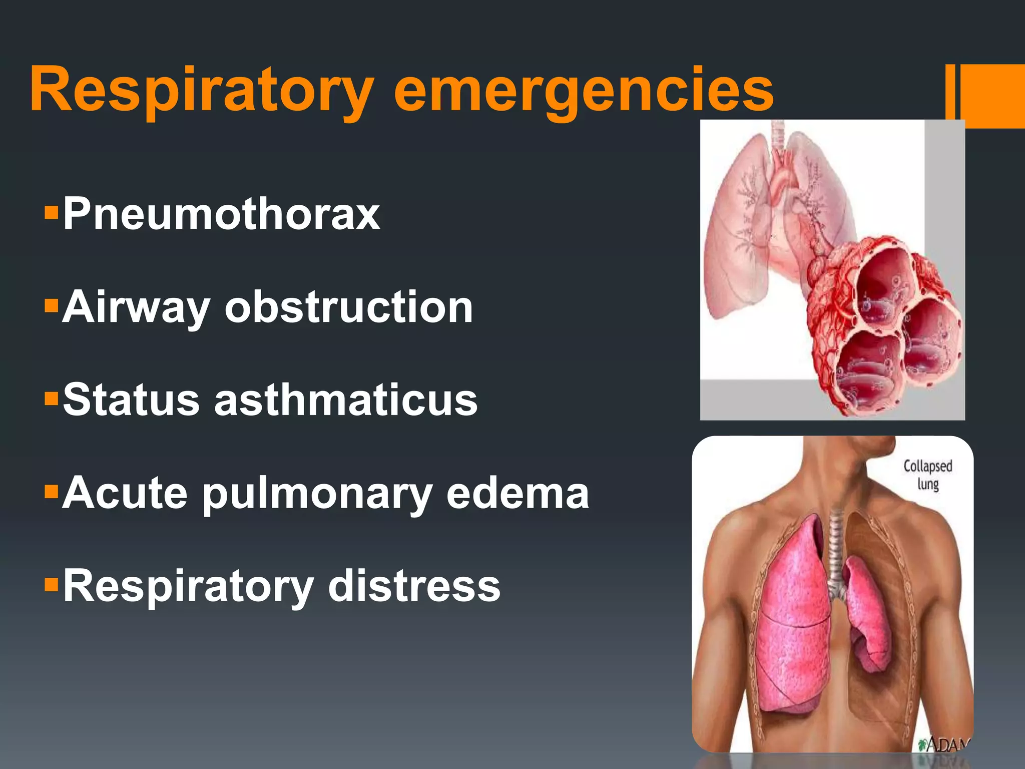 Clinical emergencies medical surgical nursing 25-4-2014 | PPTX