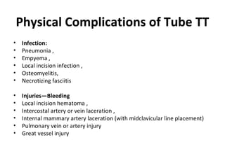 Clinical emergency procedures Chest Tube | PPT