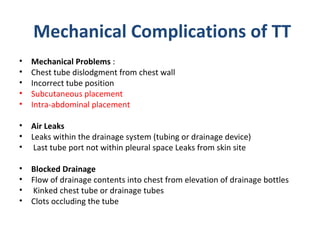 Clinical emergency procedures Chest Tube | PPT