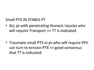 Clinical emergency procedures Chest Tube | PPT | Death, Injury, or ...