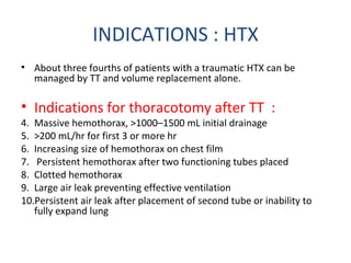 Clinical emergency procedures Chest Tube | PPT