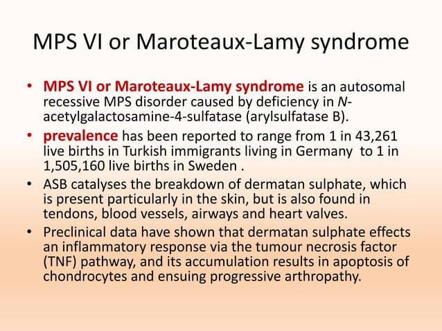 Clinical, endocrine & genetic spectrums of mucopolysaccharidoses type ...