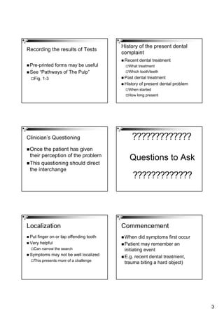 Clinical endodontic diagnosis 2009 | PDF