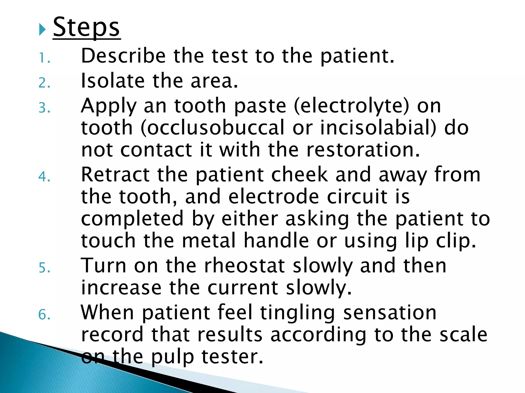 Clinical endodontic test | PPTX
