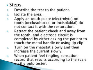 Clinical endodontic test | PPTX