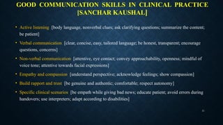 CLINICAL ETHICS IN Kayachikitsa practice | PPTX
