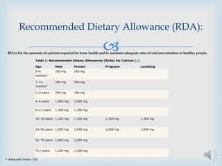Clinical evaluation calcium | PPSX