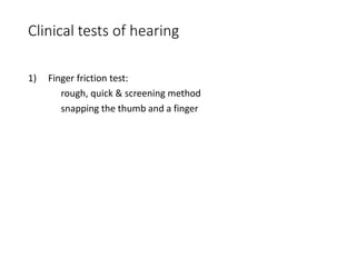CLINICAL EVALUATION OF HEARING AND VESTIBULAR SYSTEM.pptx