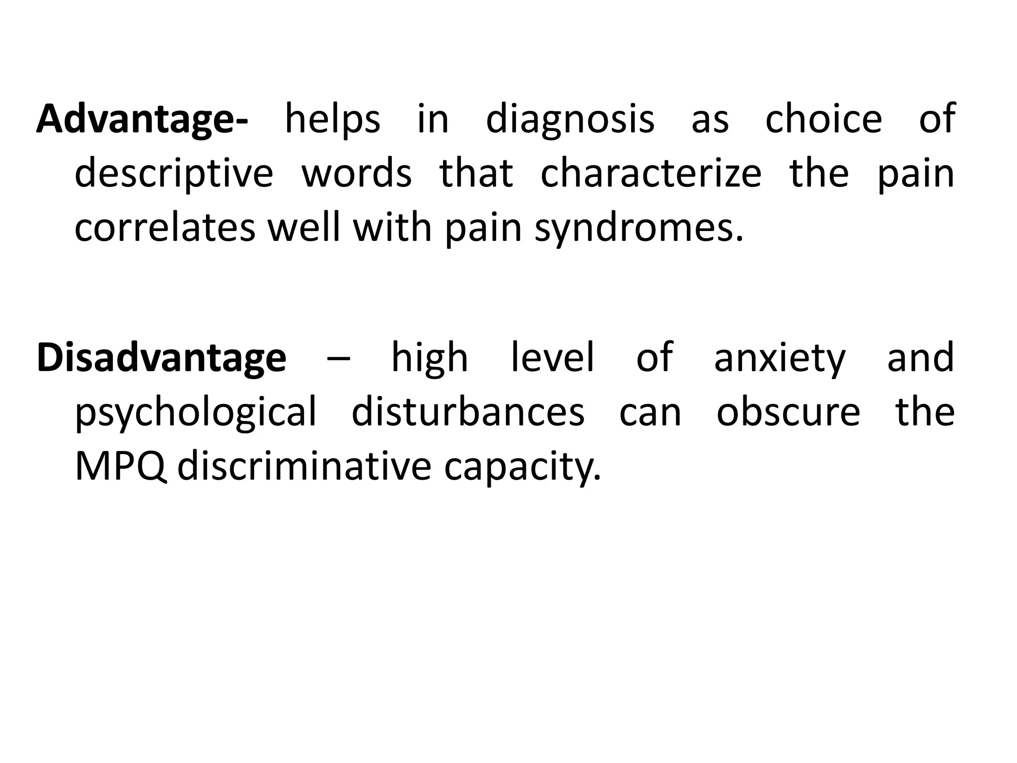 Clinical evaluation of patient with pain complaint | PPTX