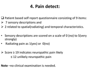 Clinical evaluation of patient with pain complaint | PPTX