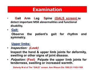 Clinical evaluation of the patient with rheumatic disease | PDF