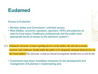 Transparency under the new MDR and IVDR | PPT