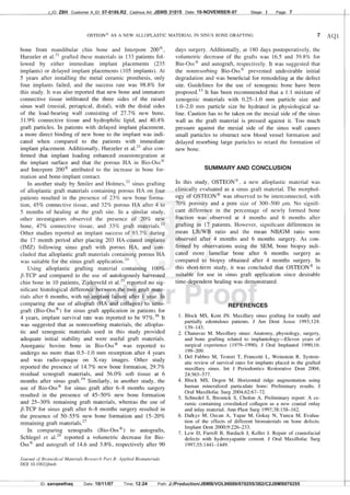 Clinical evaluations of osteon as a new alloplastic material in sinus ...