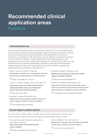 Clinical evidence picco technology | DOCX | Heart and Cardiovascular ...