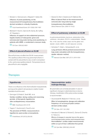 Clinical evidence picco technology | DOCX | Heart and Cardiovascular ...