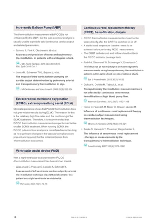 Clinical evidence picco technology | DOCX | Heart and Cardiovascular ...