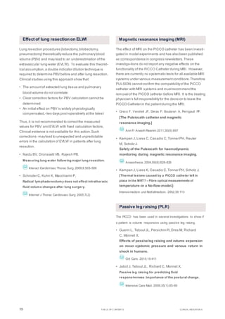 Clinical evidence picco technology | DOCX | Heart and Cardiovascular Diseases | Diseases and ...