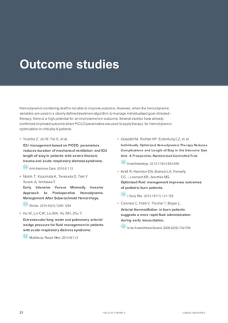 Clinical evidence picco technology | DOCX | Heart and Cardiovascular ...
