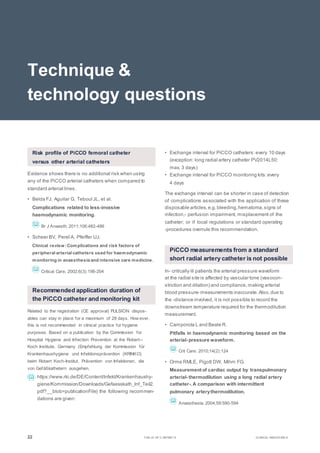 Clinical evidence picco technology | DOCX | Heart and Cardiovascular ...