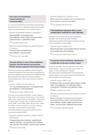 Clinical evidence picco technology | DOCX | Heart and Cardiovascular ...