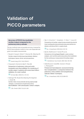 Clinical evidence picco technology | DOCX | Heart and Cardiovascular ...