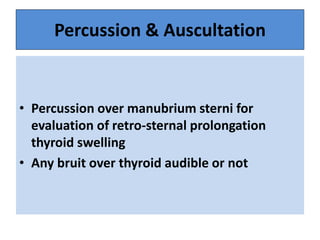 Clinical examination of Endocrine system | PPTX